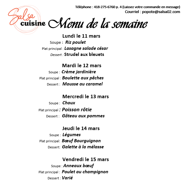 La popote roulante - Salsa